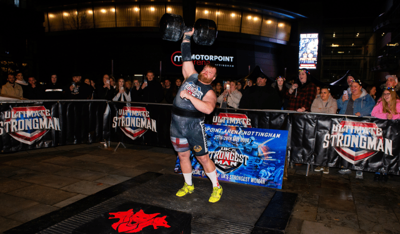 UK’s Strongest Man Beats World Record at The Motorpoint Arena ...